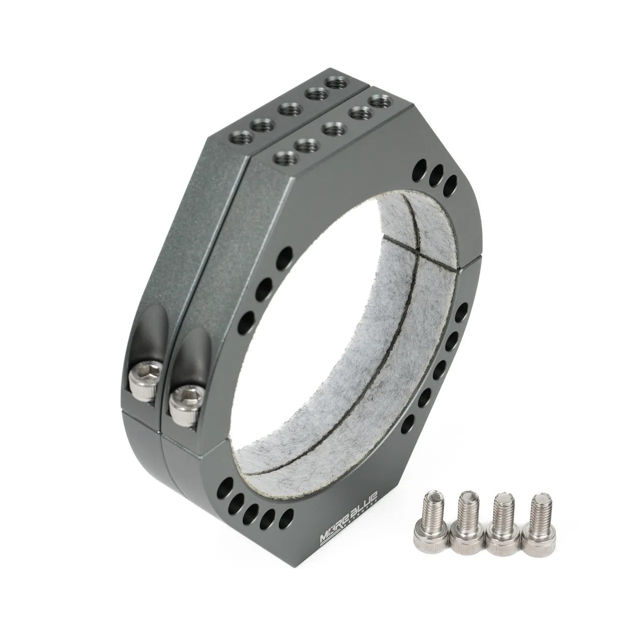 More Blue 95mm Tube Mounting Rings | First Light Optics